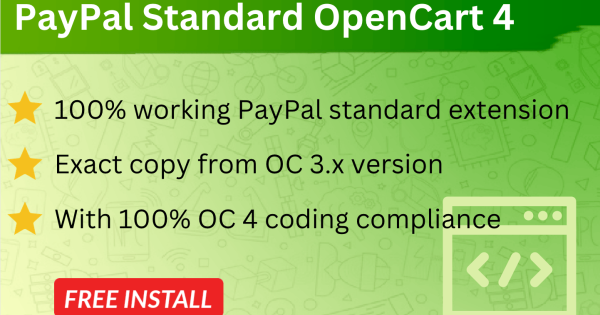 PayPal Standard for OpenCart 4